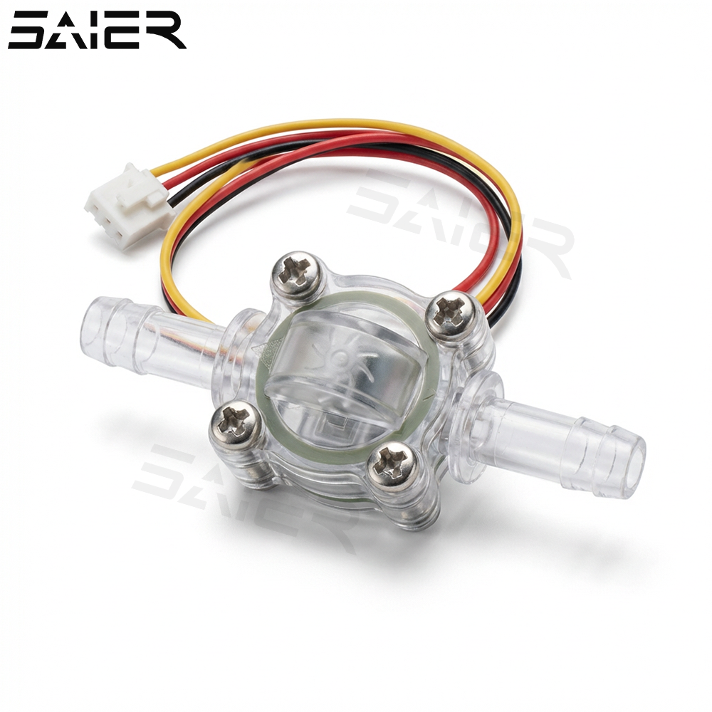 Optical Flow Meter 6mm | PCTG Food Grade NPN Pulse | SAIER ...